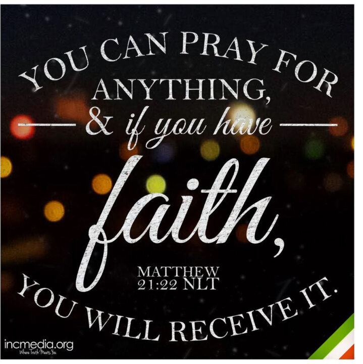 Matthew 21 22 NLT Christianity
