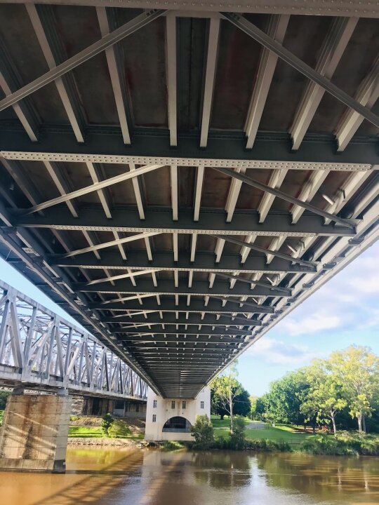 Twin rail bridges - Brisbane And the brown Brisbane river 😊 | Photography
