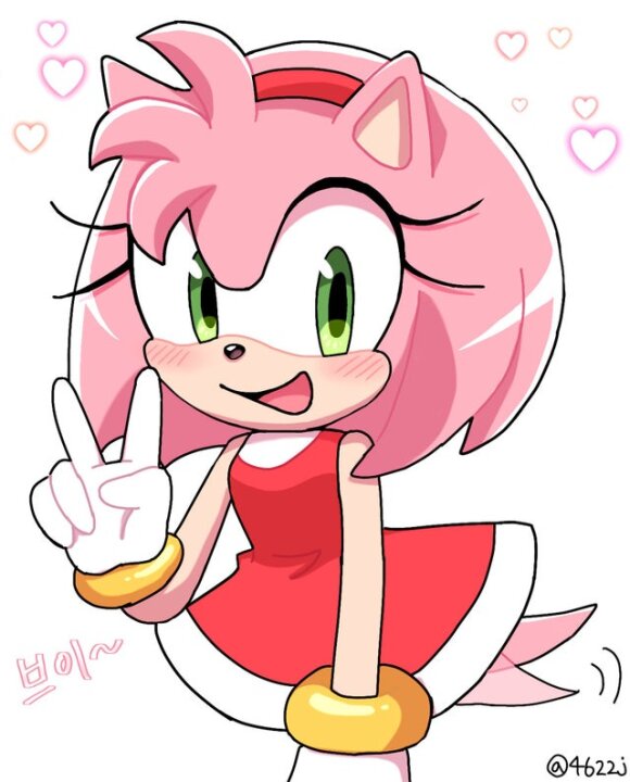 Is it weird or make me a furry if i think i have a crush on amy rose 😬 ...
