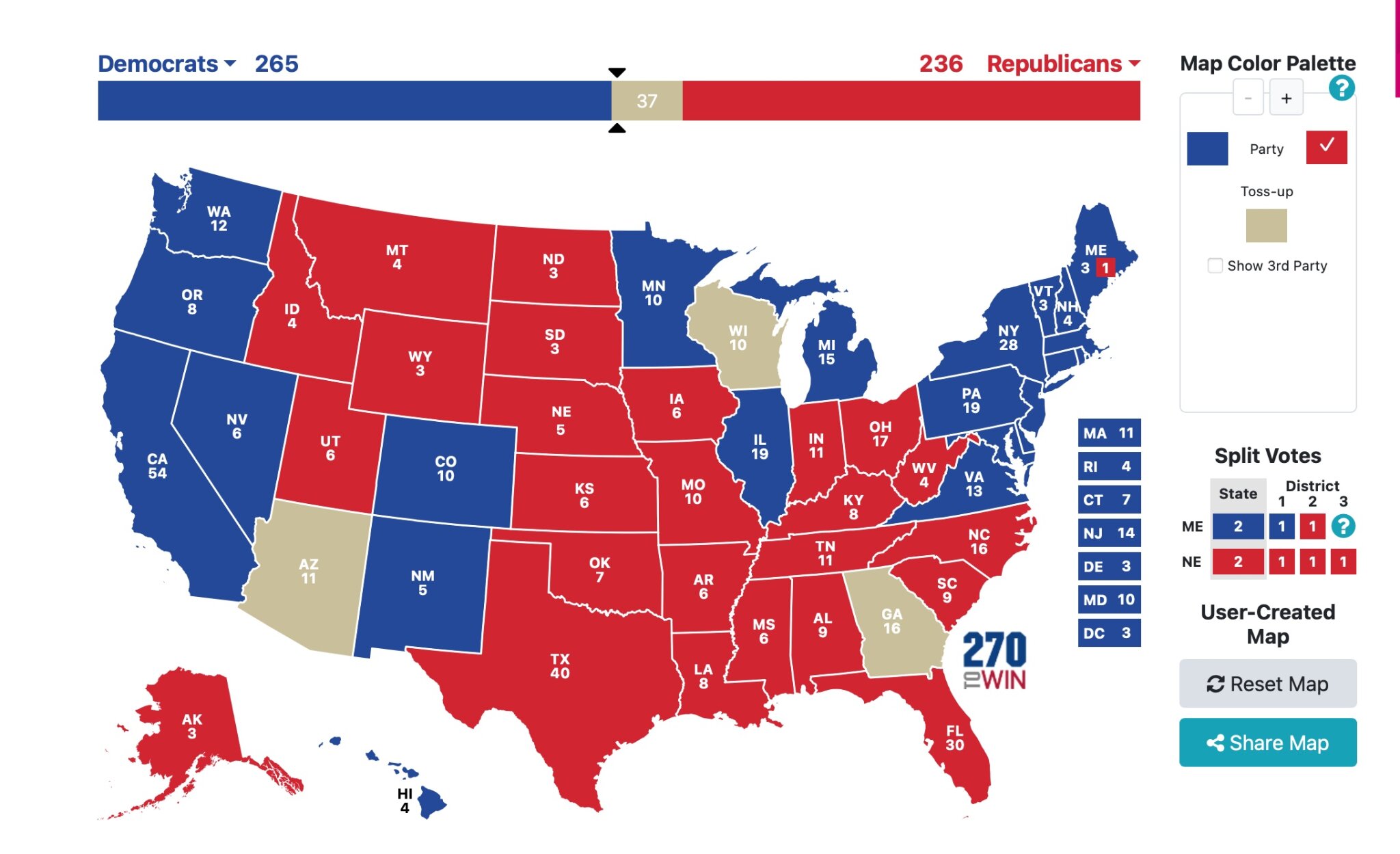 A very early look at the Electoral College for 2024 For better or worse ...