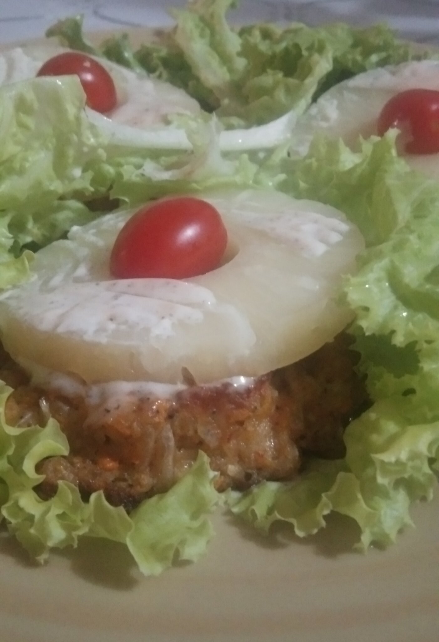 can you guess what's under the pineapple? I'm trying to skip rice ...