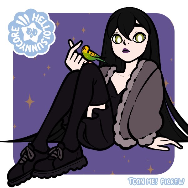 this is so cute i made myself and my birdddd🐱... | Aww