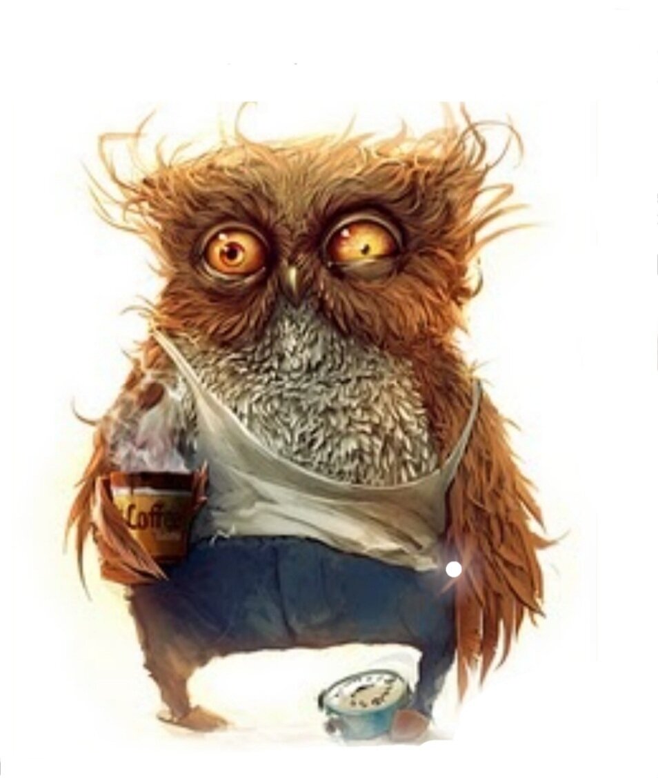 Who gives a hoot.. I'm grumpy, grisly, grouching Not nice at breakfast ...