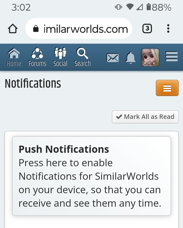 How many use this notification button? | Similar Experiences