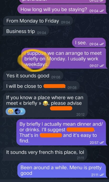 Fun date next Monday? "Briefly" 😆 How many times something like this ...