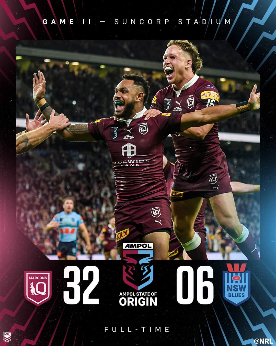 State of Origin 🟣🟣 Queensland 🟣🟣 Can they clean sweep the series? | Rugby