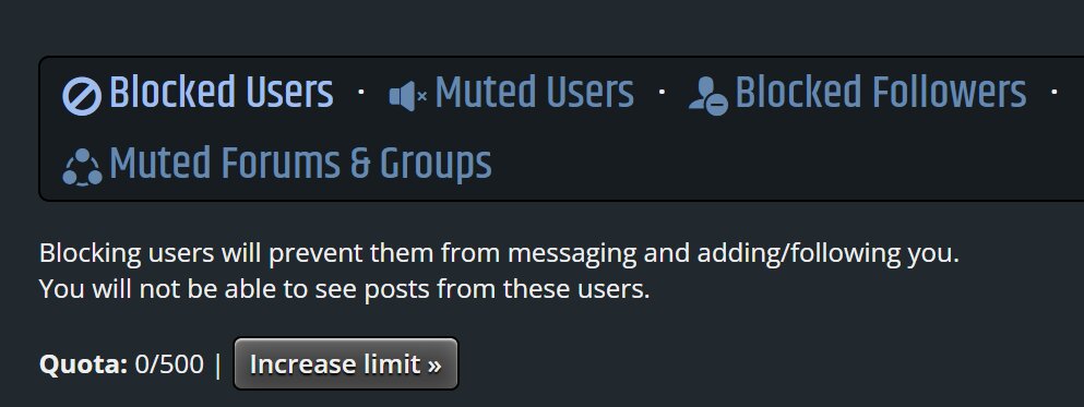 Seriously tho, what's the difference between blocked users and blocked ...