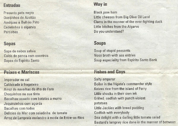 Mistranslated menus........mmmm..super cowboy bone pieces..lovely😅 ...