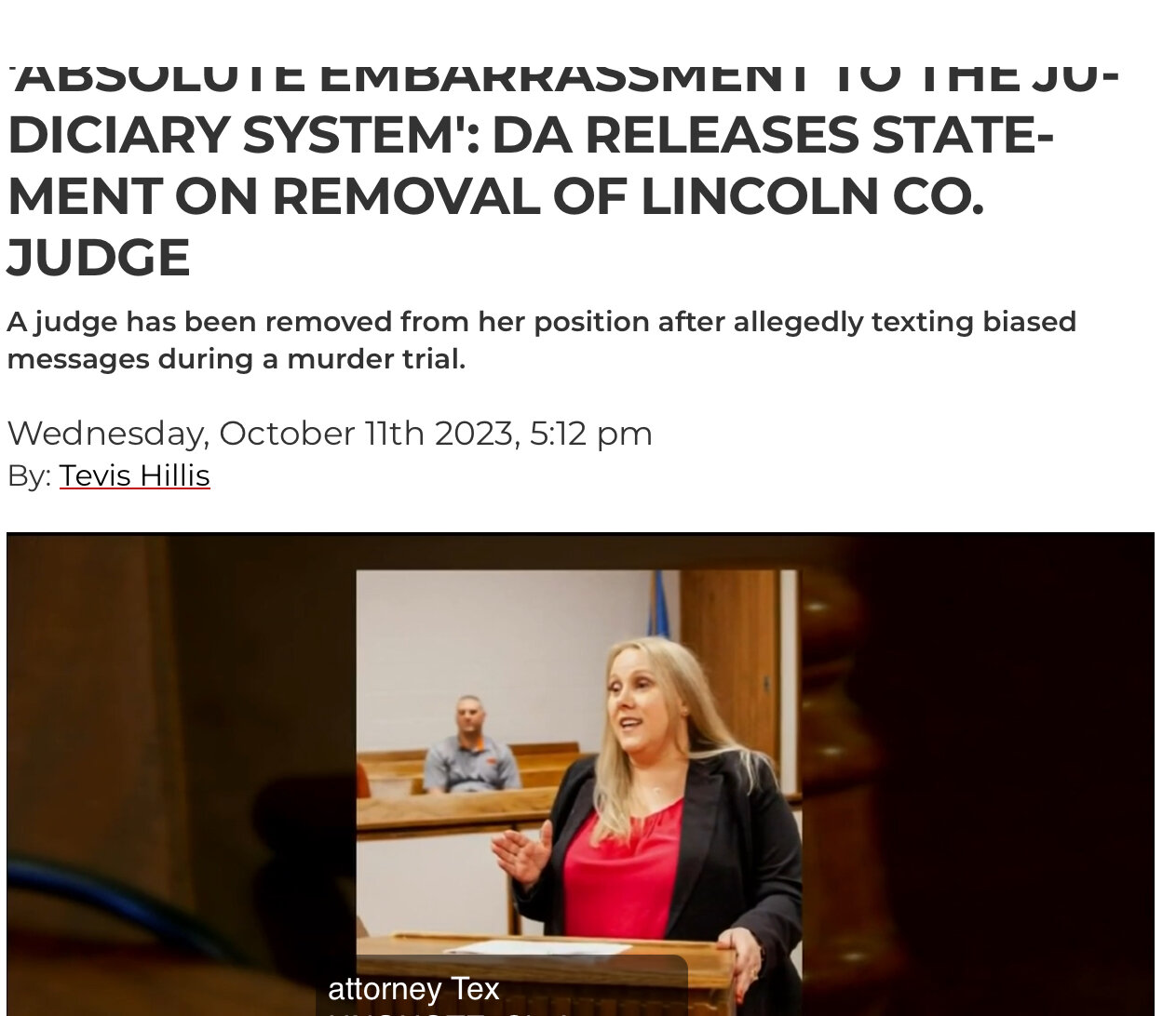 What Makes You Cringe? This week it is in the Oklahoma news about a ...