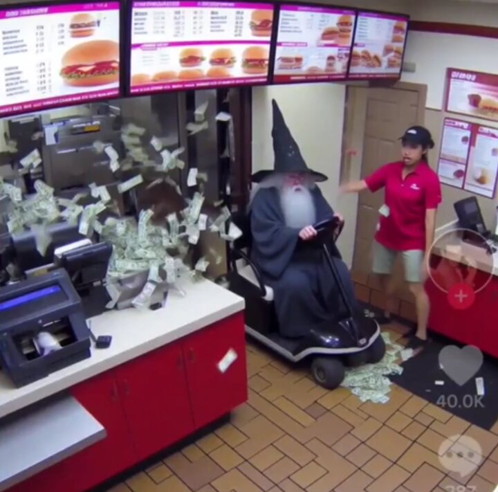 AI Art: Wizards visiting a fast food establishment Hey! We gonna rock ...