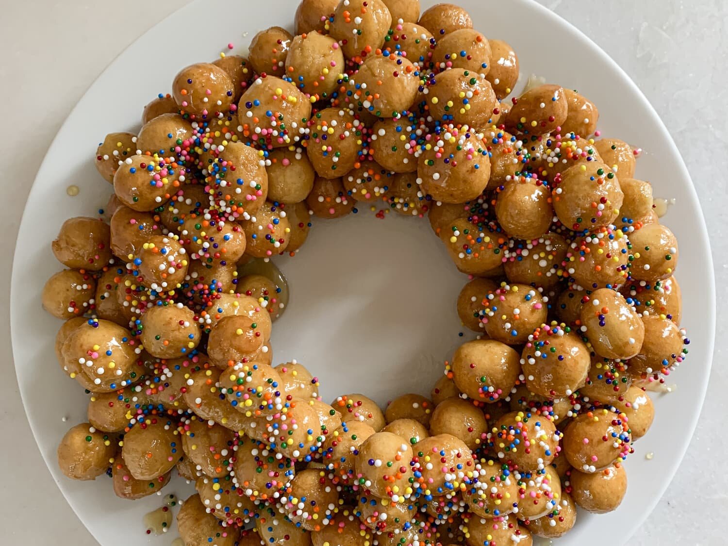 I suddenly remembered struffoli My grandmother used to make this every ...