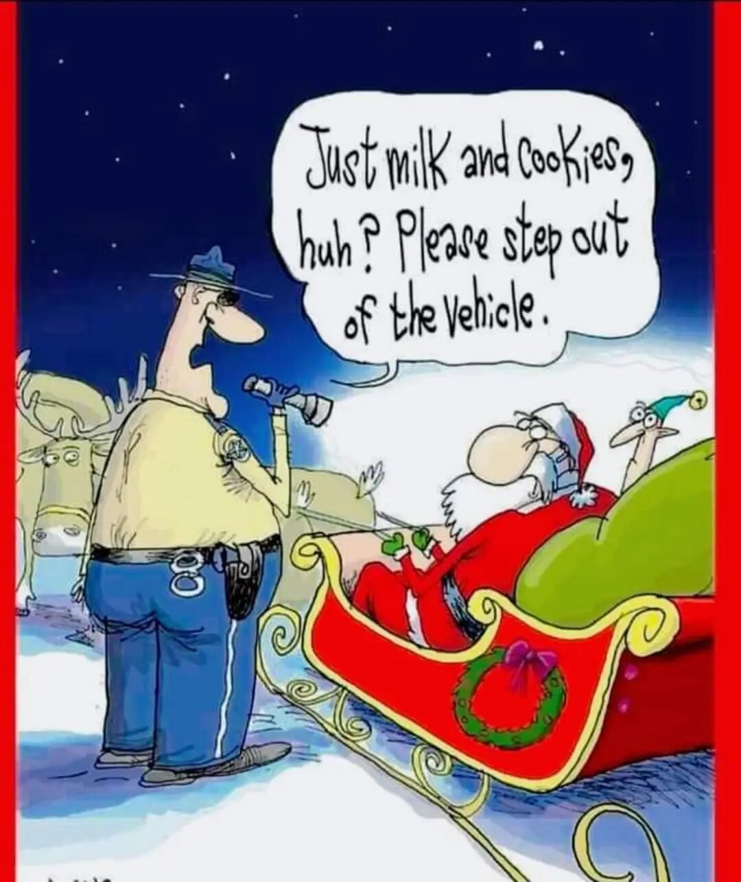 Santa gets pulled over | Funny