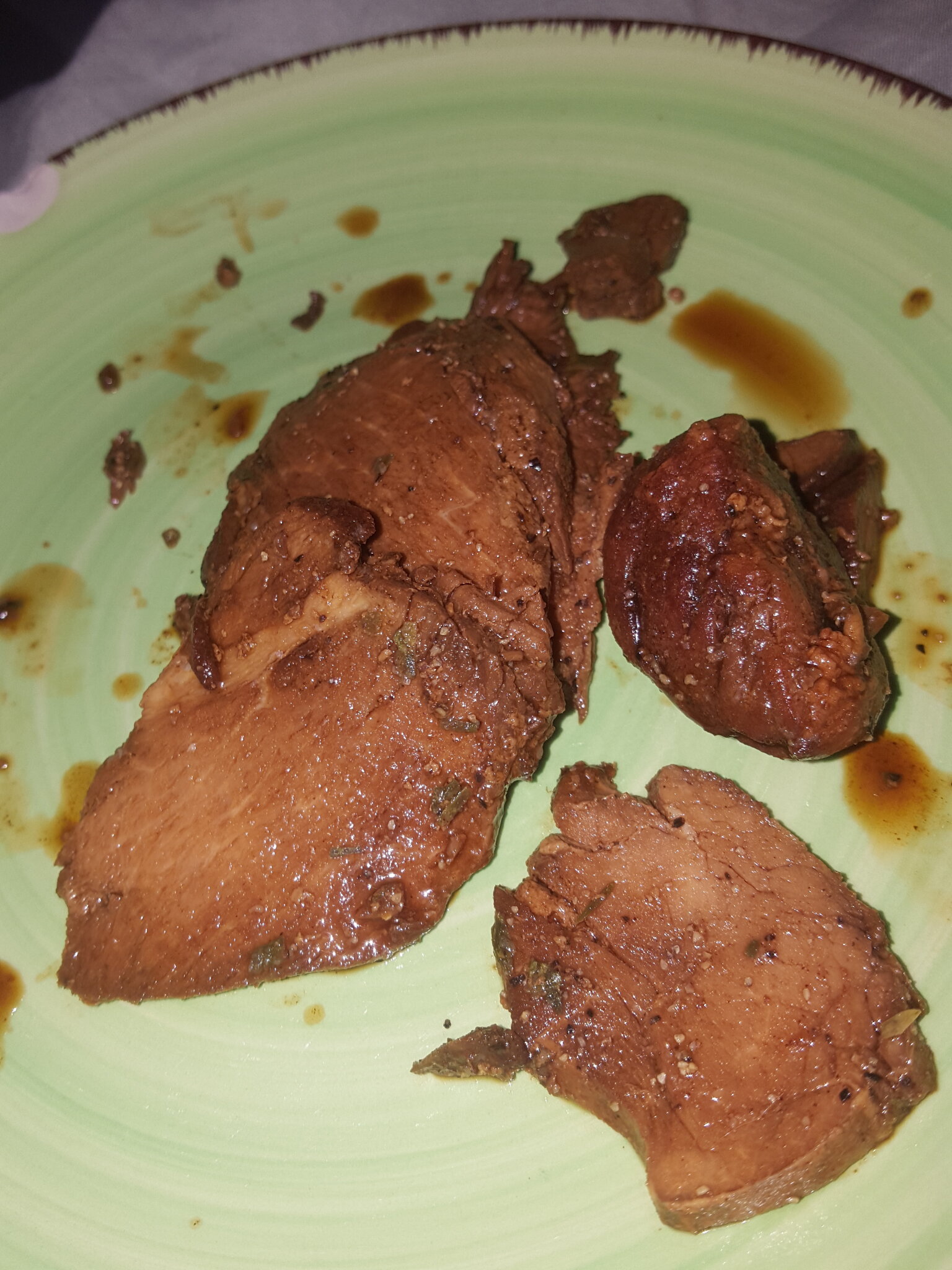 My mother makes this terragon marinated slicet pork filet and it's so ...