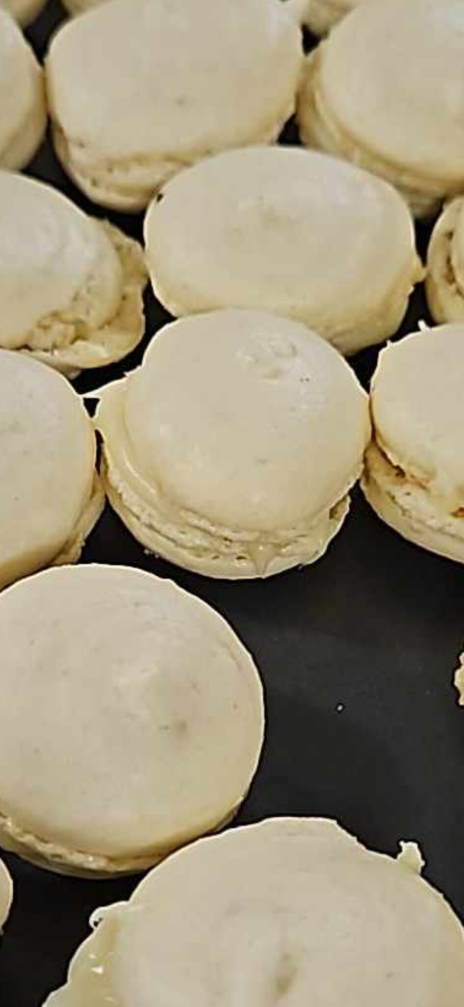 Lemon & White Chocolate macrons Made macrons for daughter's birthday ...