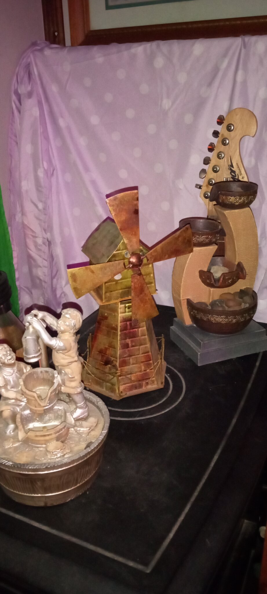 Junk I find awhile back in dump Both fountains work and the windmill is ...