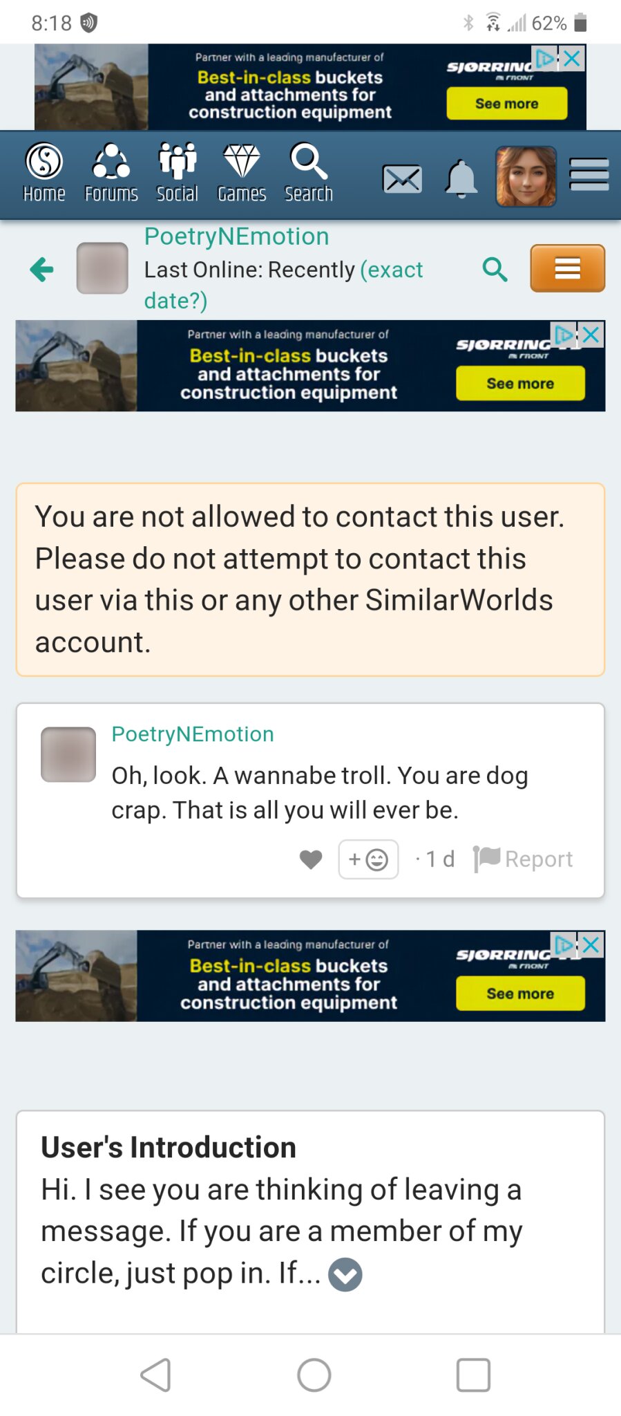LMAO...this message was sent to me by the Poetry lady 🤪 Crazy much? | Poetry