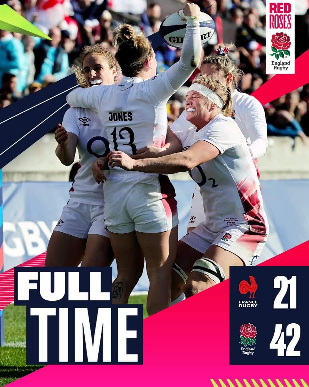 Red Roses 🌹🌹 Grand Slam THEY’VE DONE IT 🌹... | Rugby