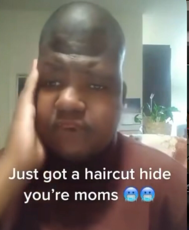 Ma!! Get back in the house!! 😰 @empanadas got a fresh cut 😱 😂 | Memes