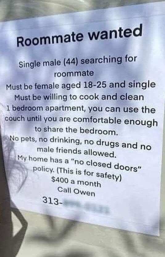 Looking for Roommate | Mail & Post
