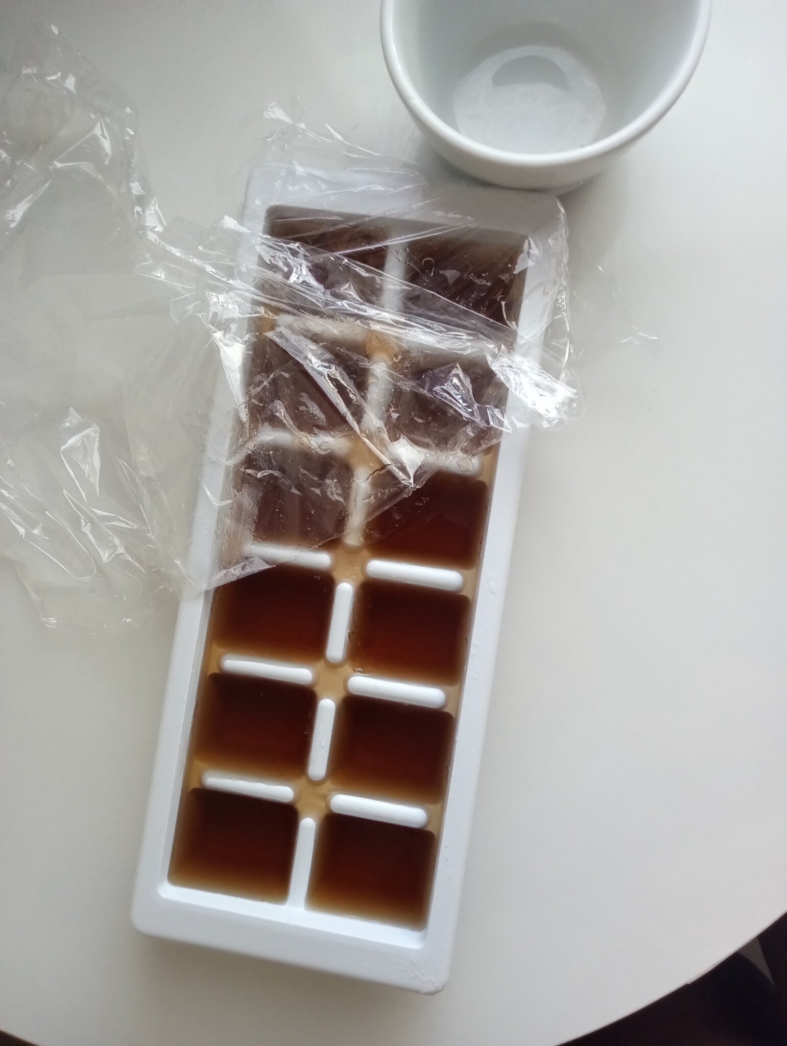 My Jack and coke jello creation. . Ate one cube and I'm a lil tipsy ...