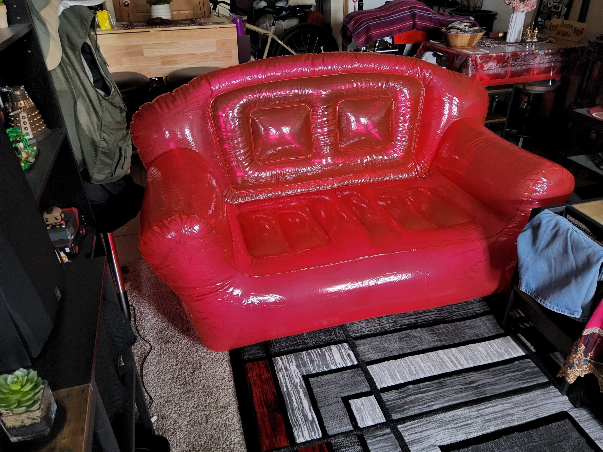 My new couch arrived. My lovely snuggly couch arrived that I won on ...