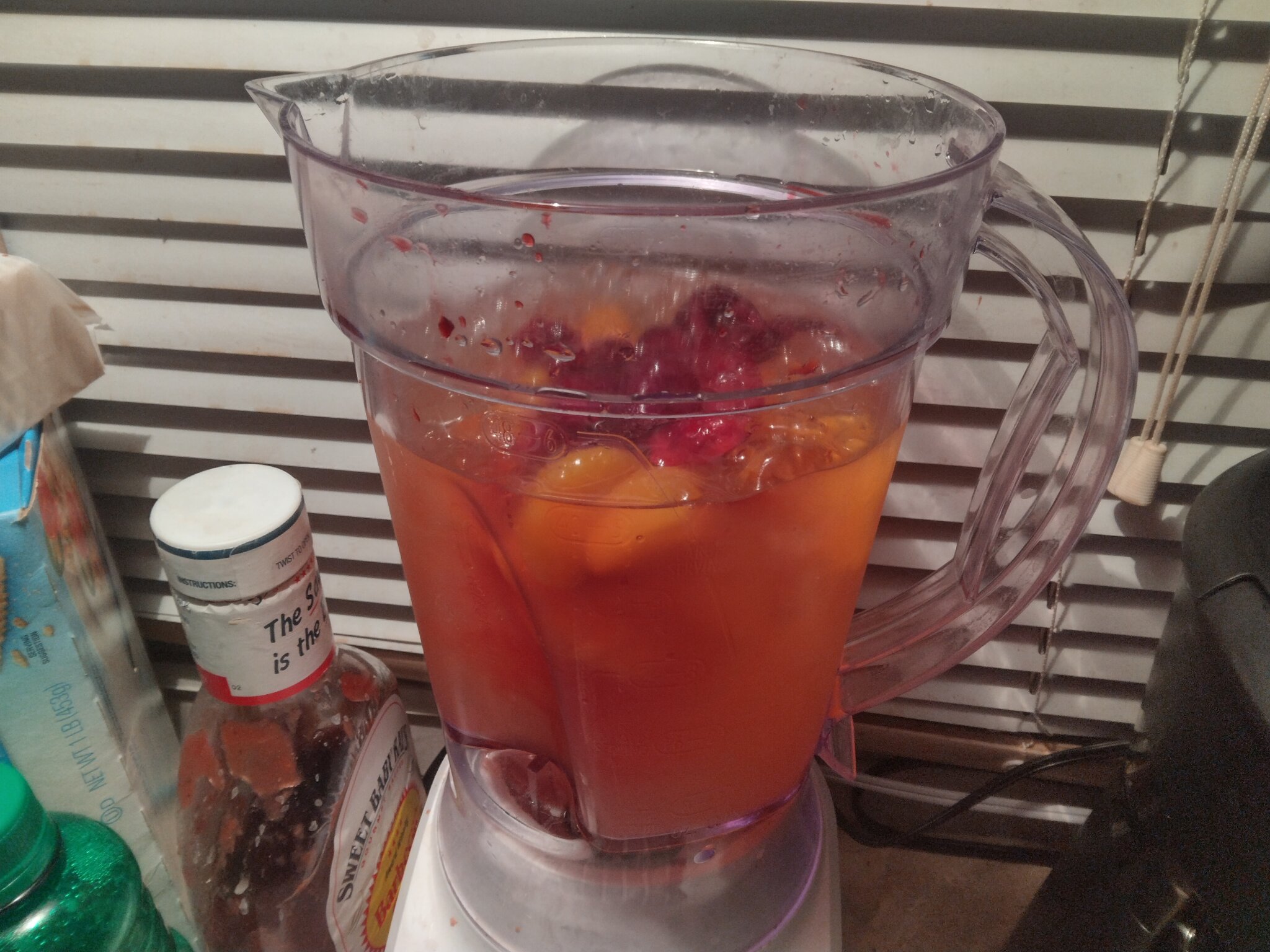 Island breeze mango pineapple V8 splash with bing cherries Mandarin ...
