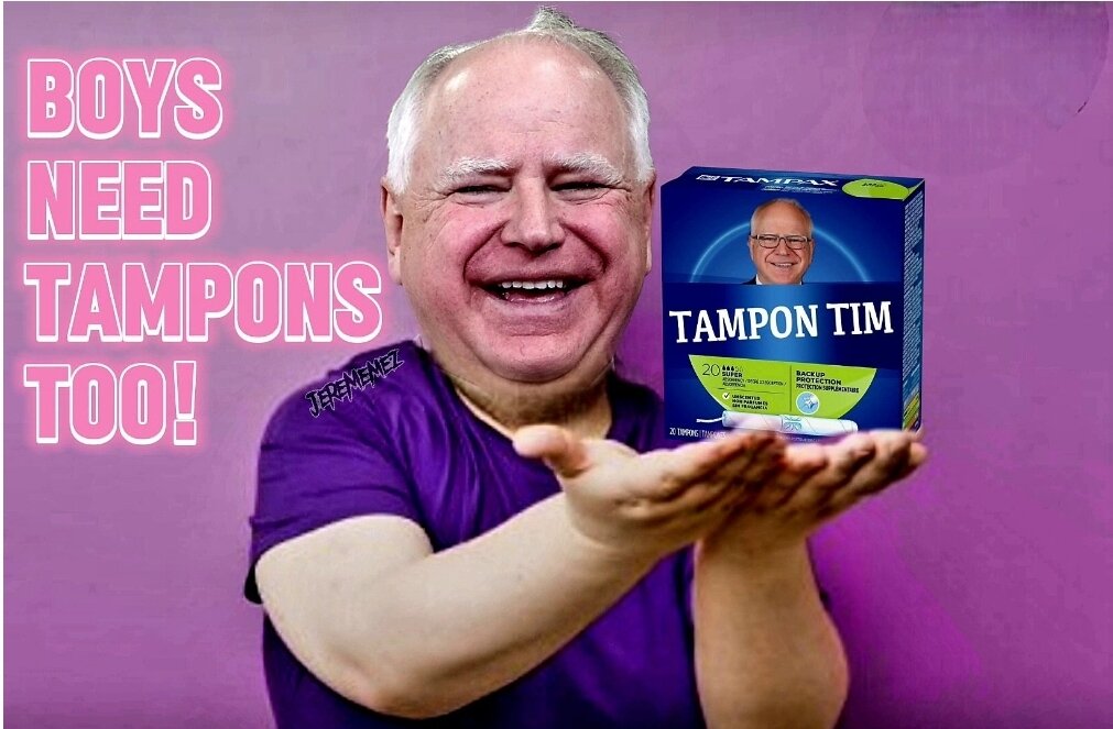 Tim walz put tampons in boys bathroom | Home