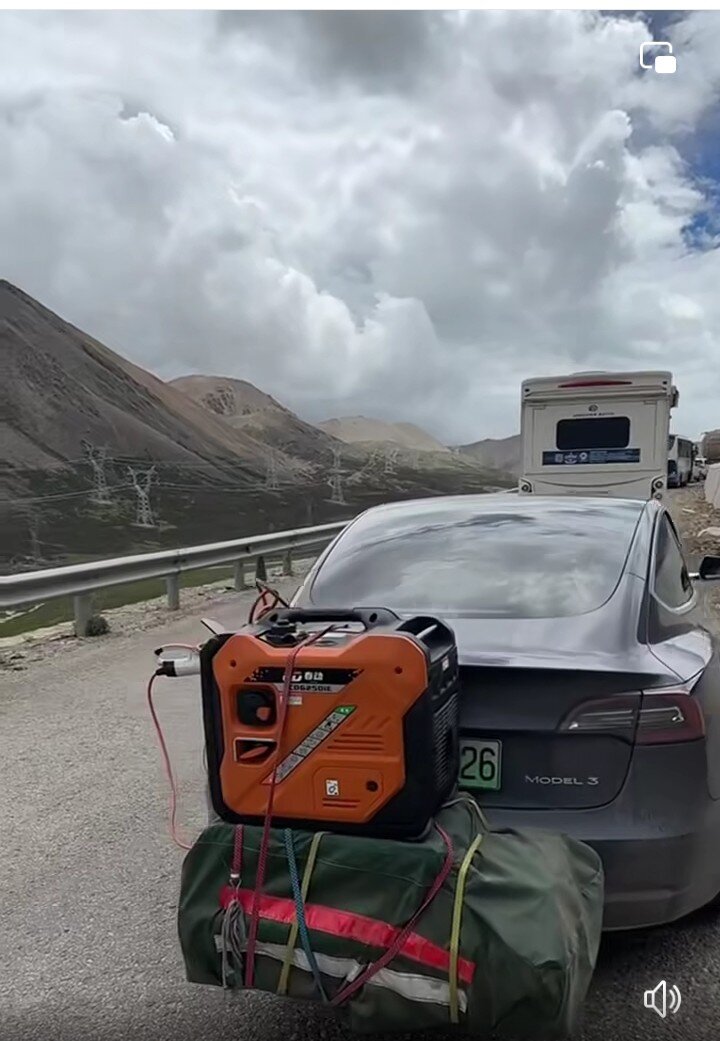 The new tesla haha. Runs on gas | Tesla