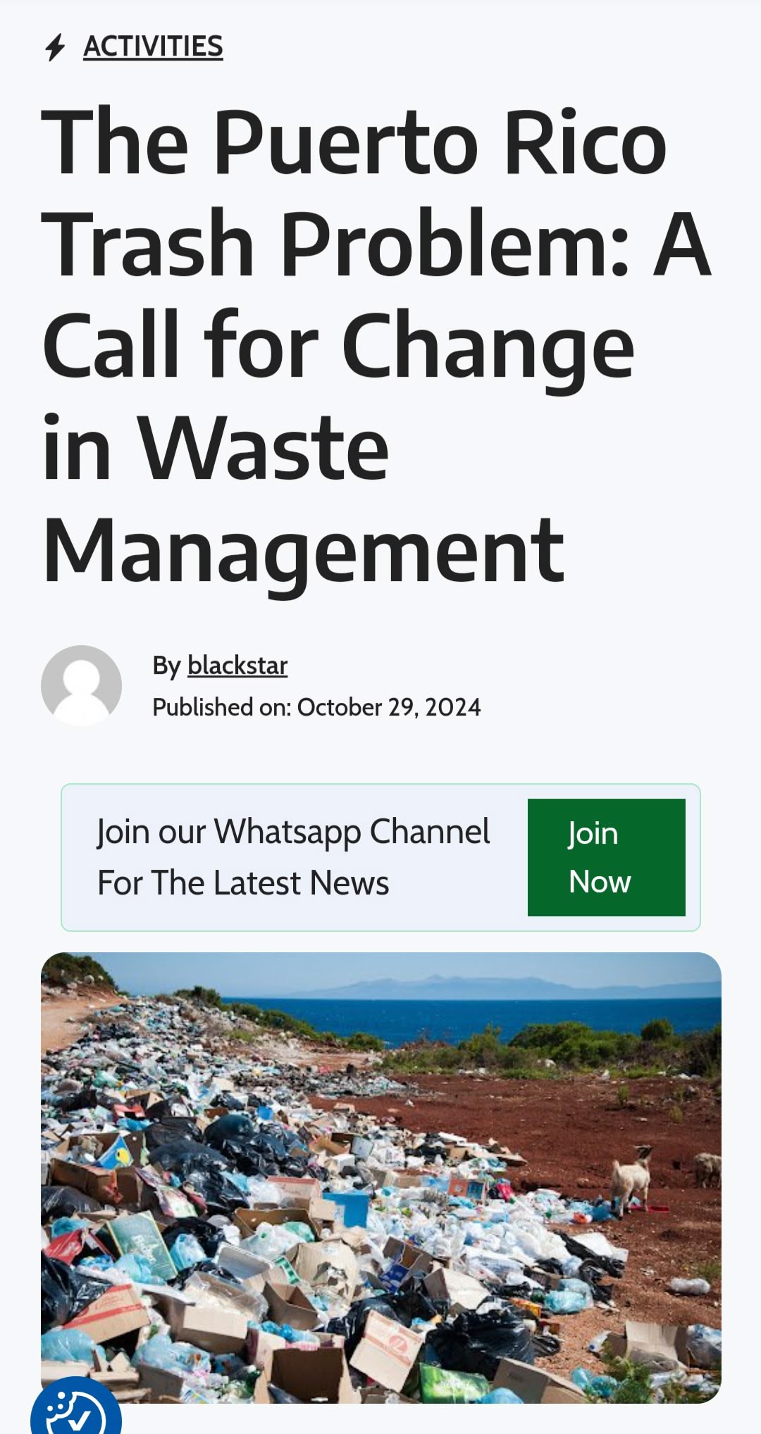 Puerto Rico Has An Actual Problem With Trash Tony Hinchcliffe was ...