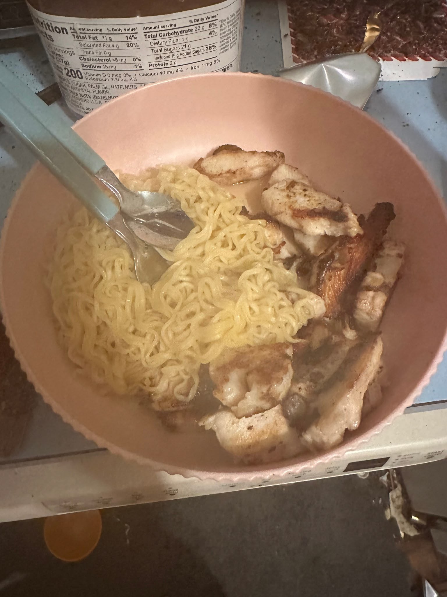 Yep! Gonna have an upset stomach tonight!😭 too many red pepper flakes ...