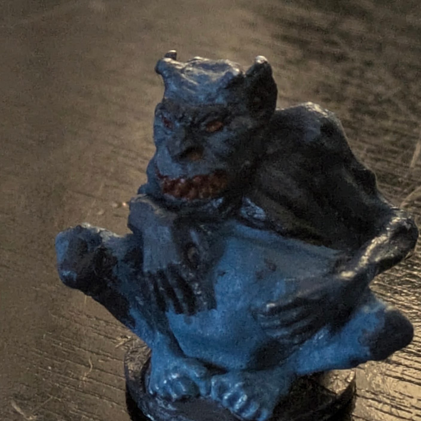 Just finished painting this figure, this little devil guy Not the first ...