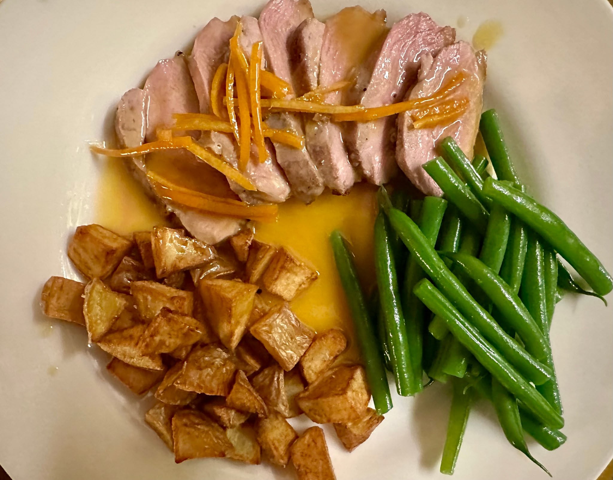 Duck breast with orange and Cointreau sauce. Better than my last ...