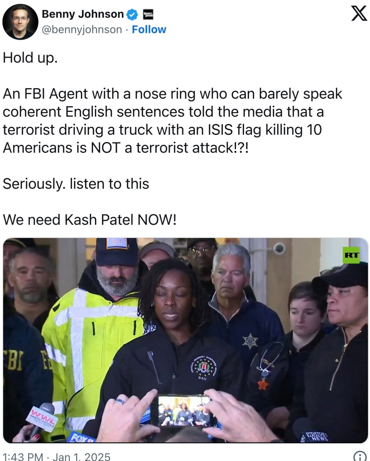 The FBI's DEI hires are unable to use proper grammar. New Orleans FBI ...