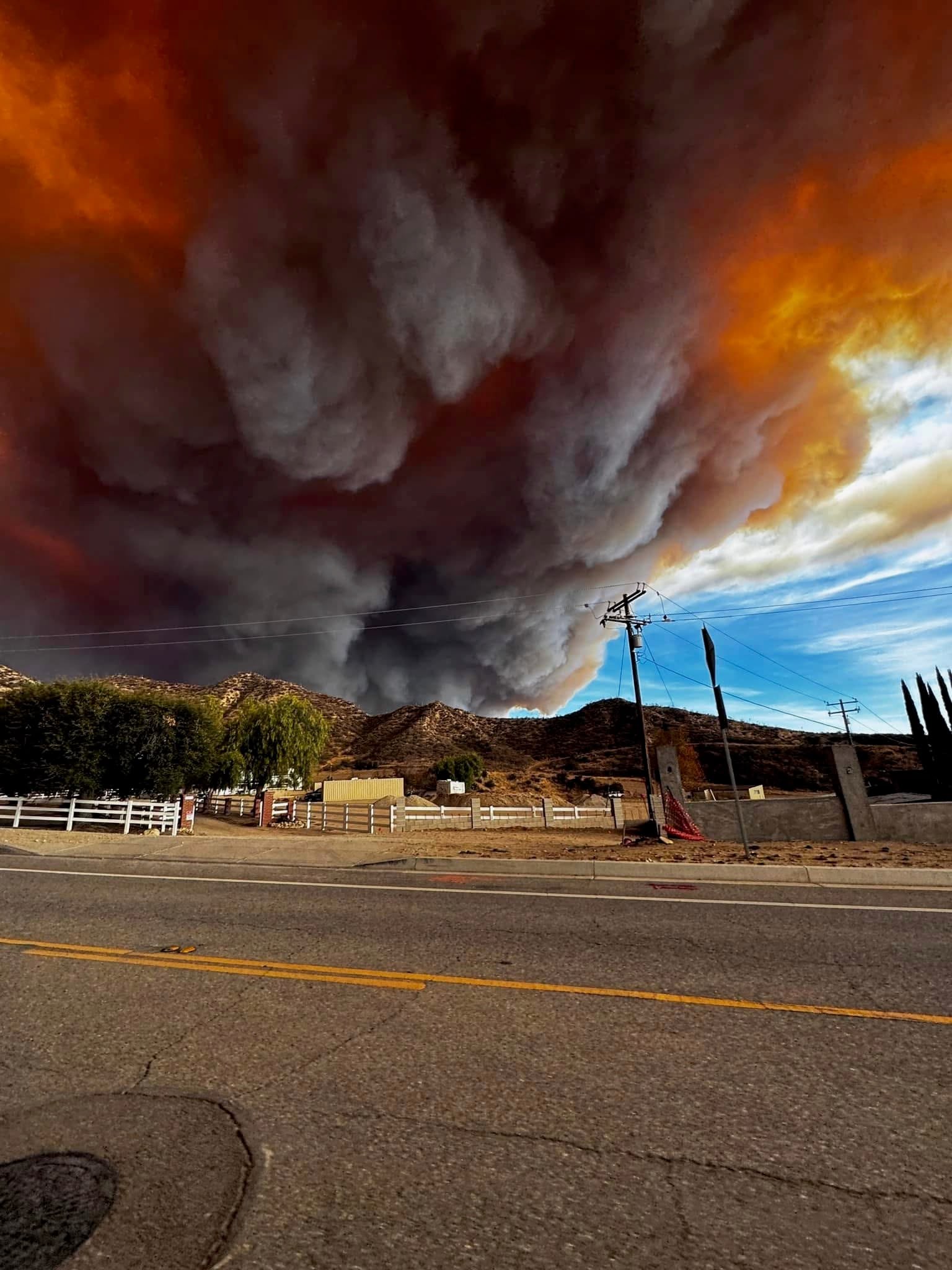 Hughes fire pictures. A former coworker's kids live out by the Hughs ...