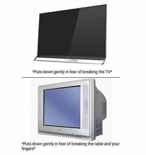 This is so true. How TVs have changed. | Technology
