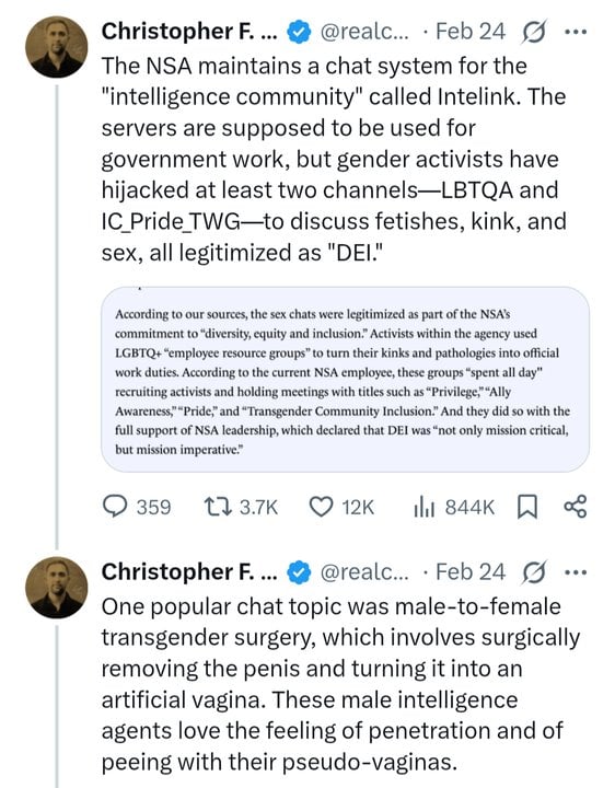 Actual Sex Conversations Within US Intelligence Chatrooms among agents ...
