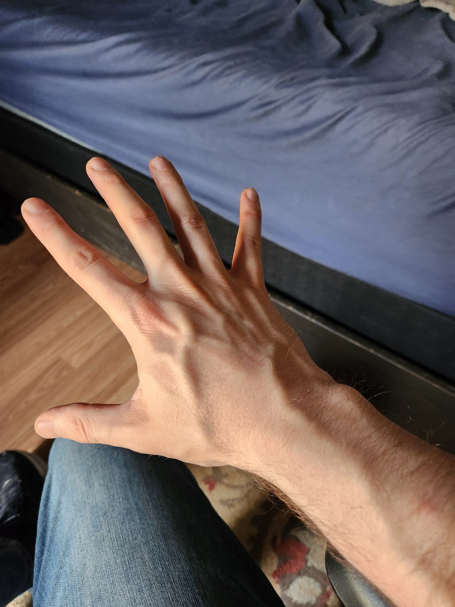 The ol' hand veins are on display today. | Hands