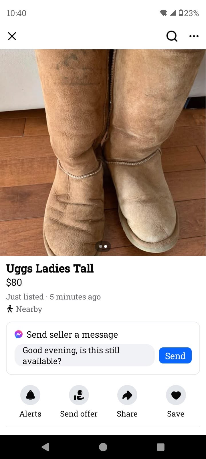 For only 80$ you can buy a pair of wrinkled, scuffed up worn down pre ...