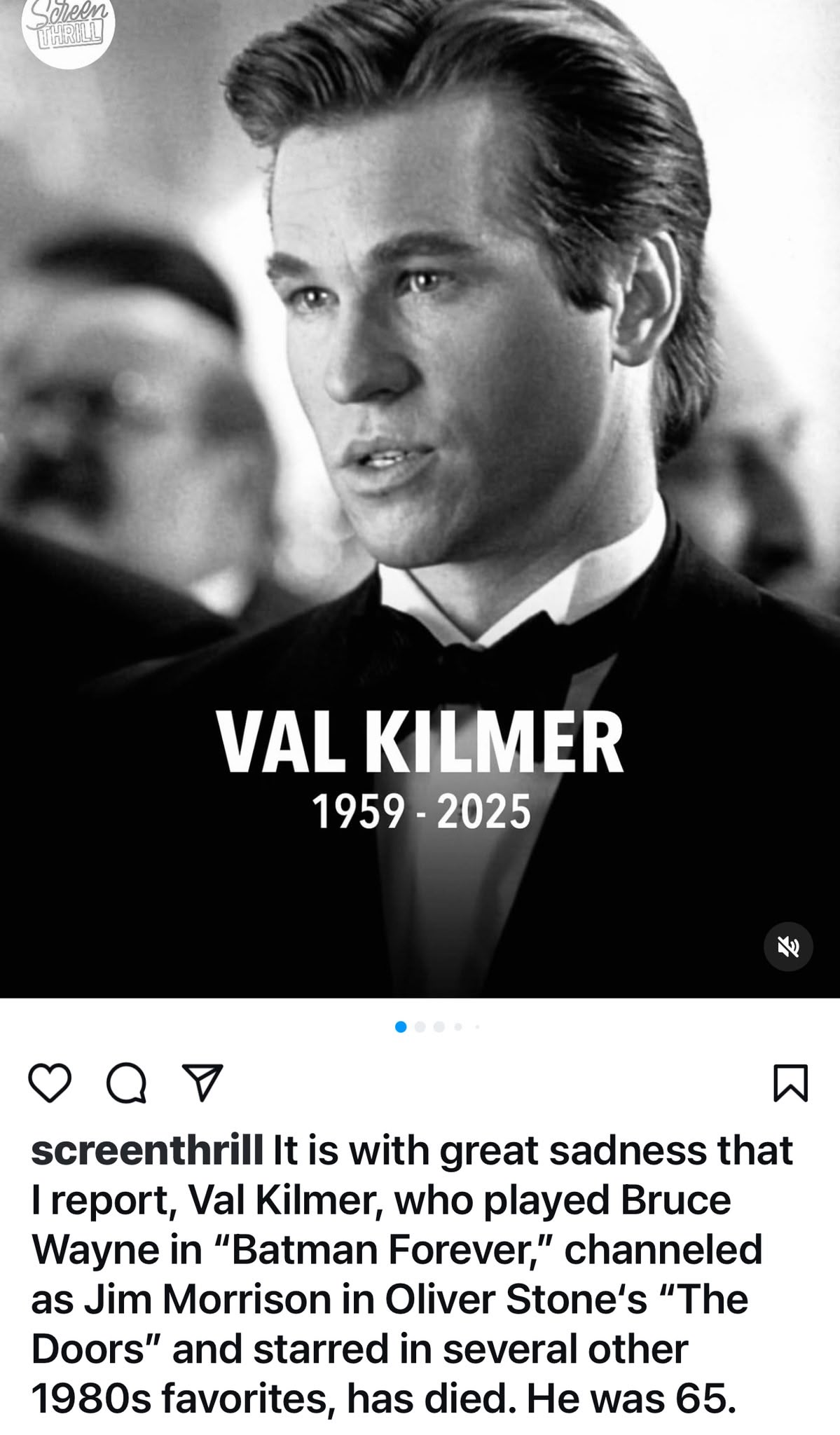 Aww! So sad. I really enjoyed his acting. | Sad Today