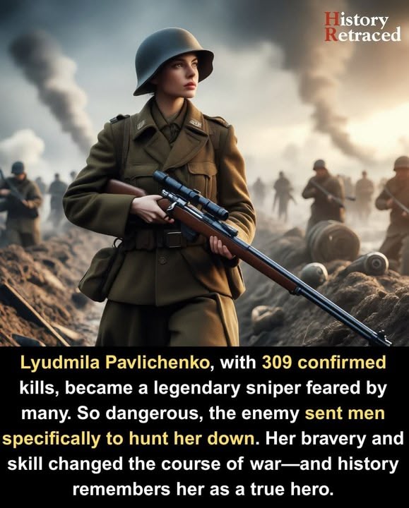 Woman of battlefield 🔥 Meet Lyudmila Pavlichenko, the deadliest female ...