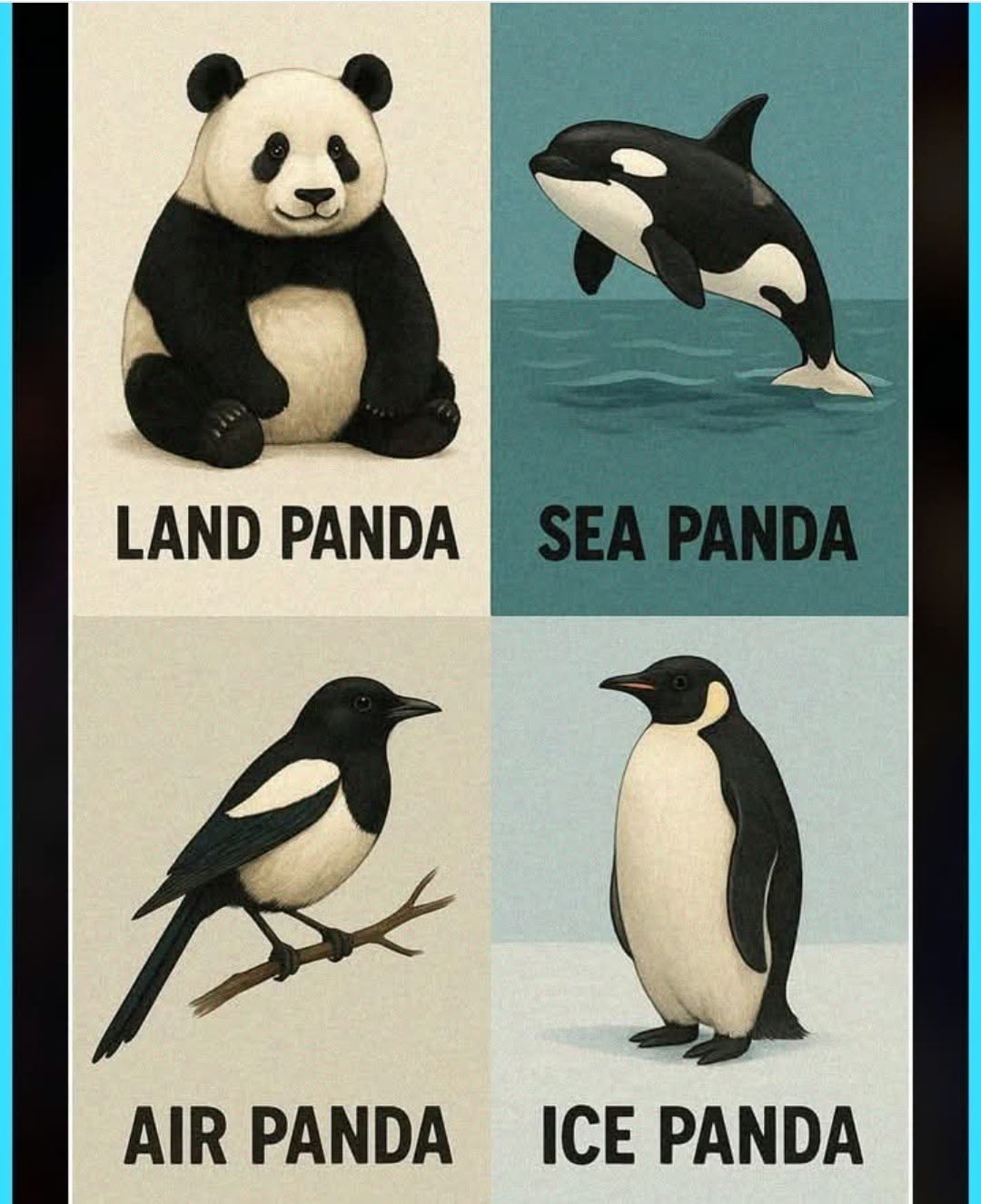 Different types of pandas | Thoughts