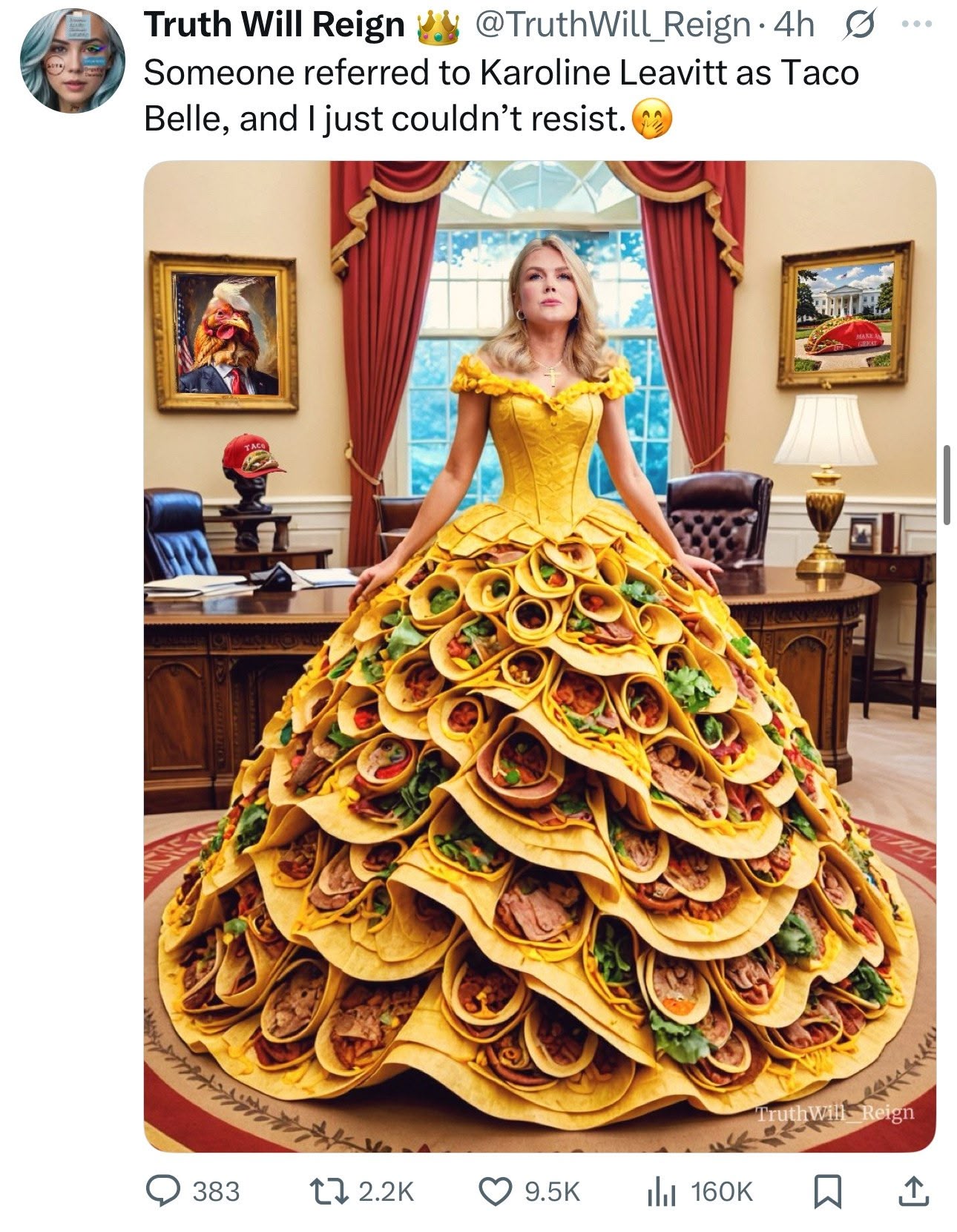 Taco.....Belle?! This is the stuff that keeps me sane. Belle of the ...