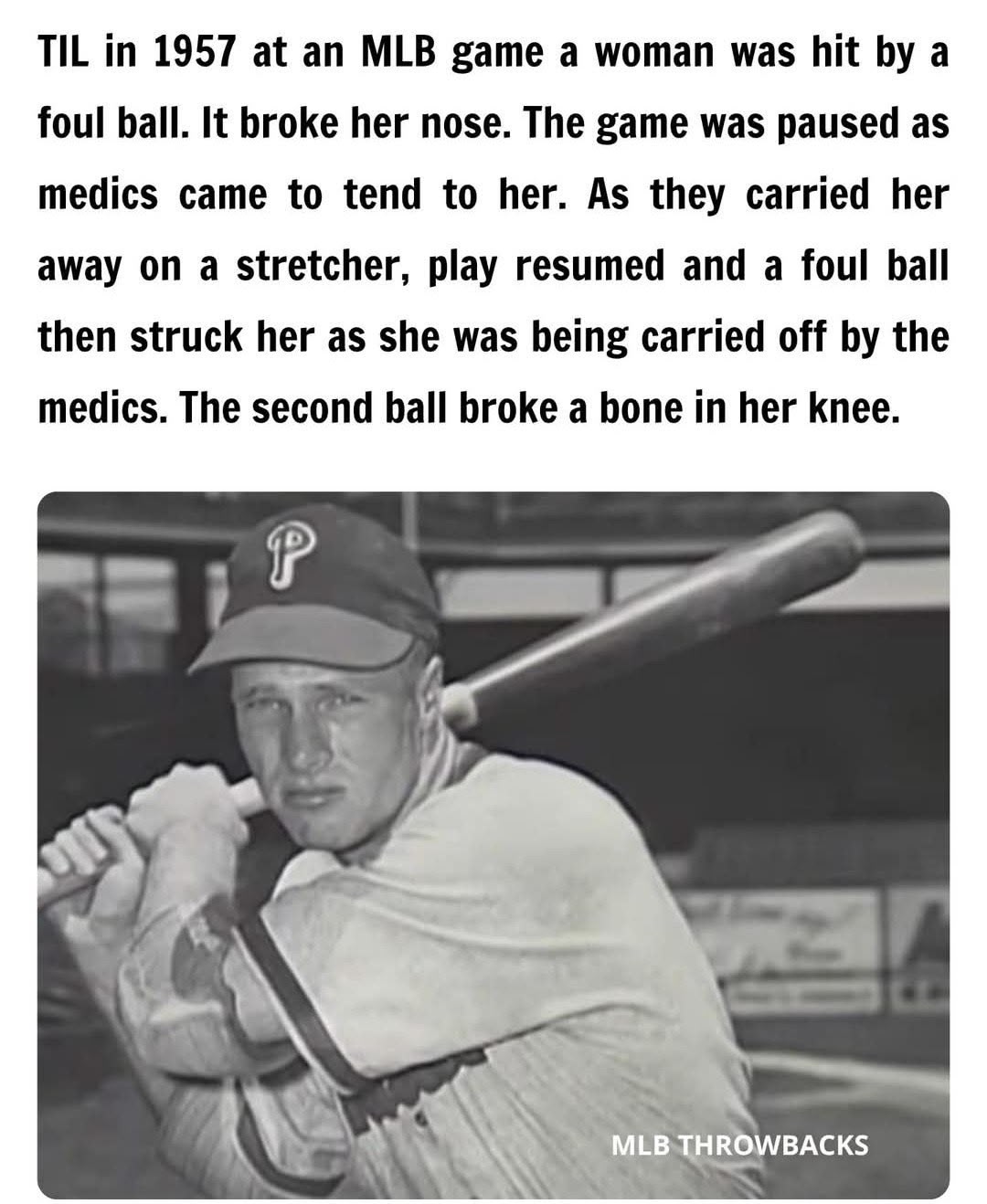 No more baseball for me Unluckiest fan in baseball history 😱 The ...