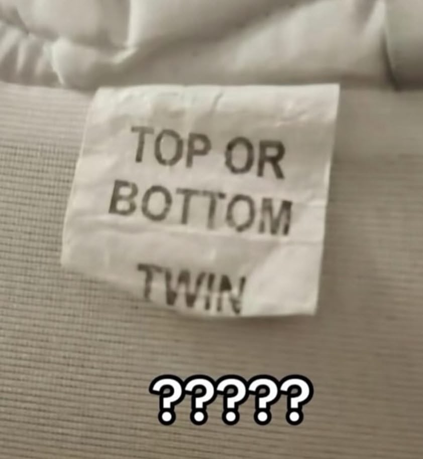 Mattress store asking the big questions. | Straylights stray thoughts