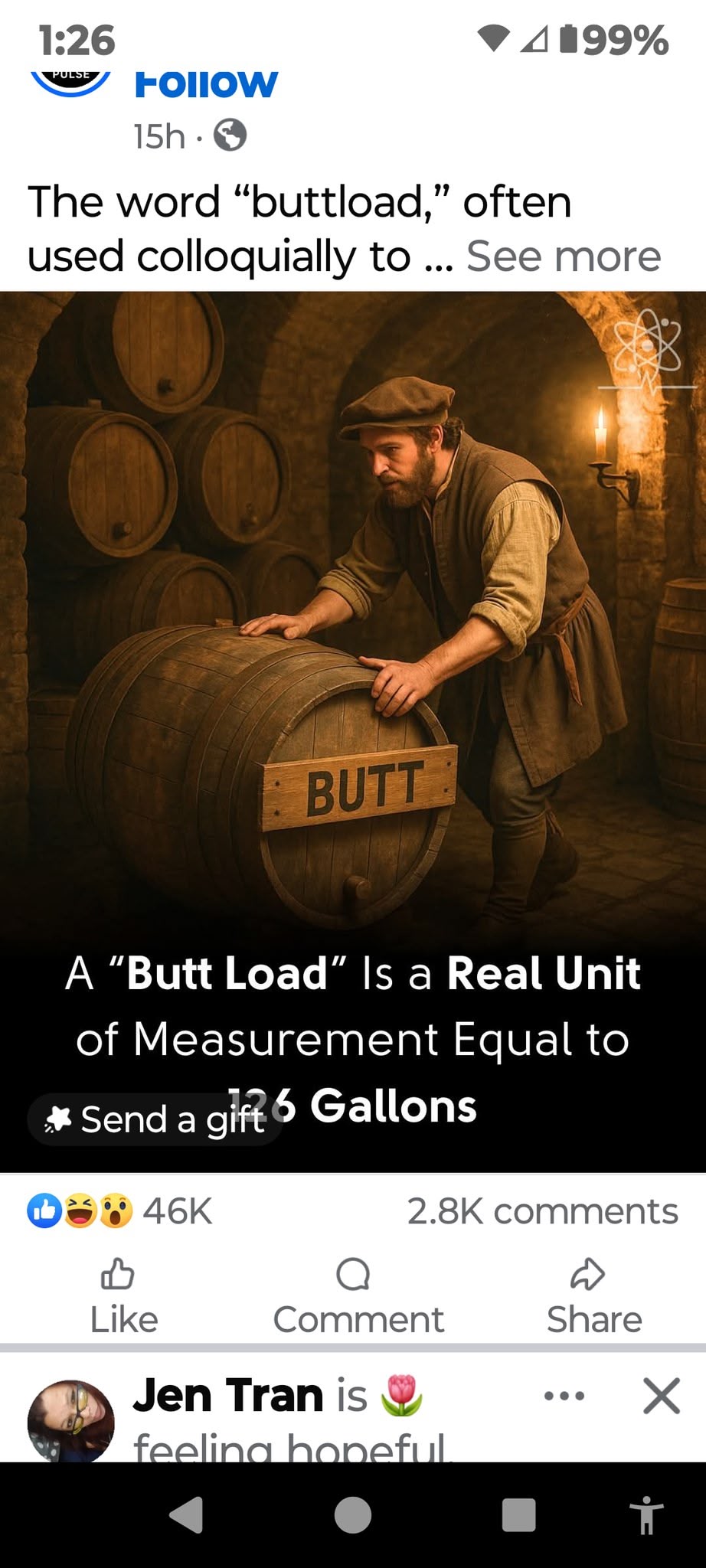 A butt load The word “buttload,” often used colloquially to mean “a ...