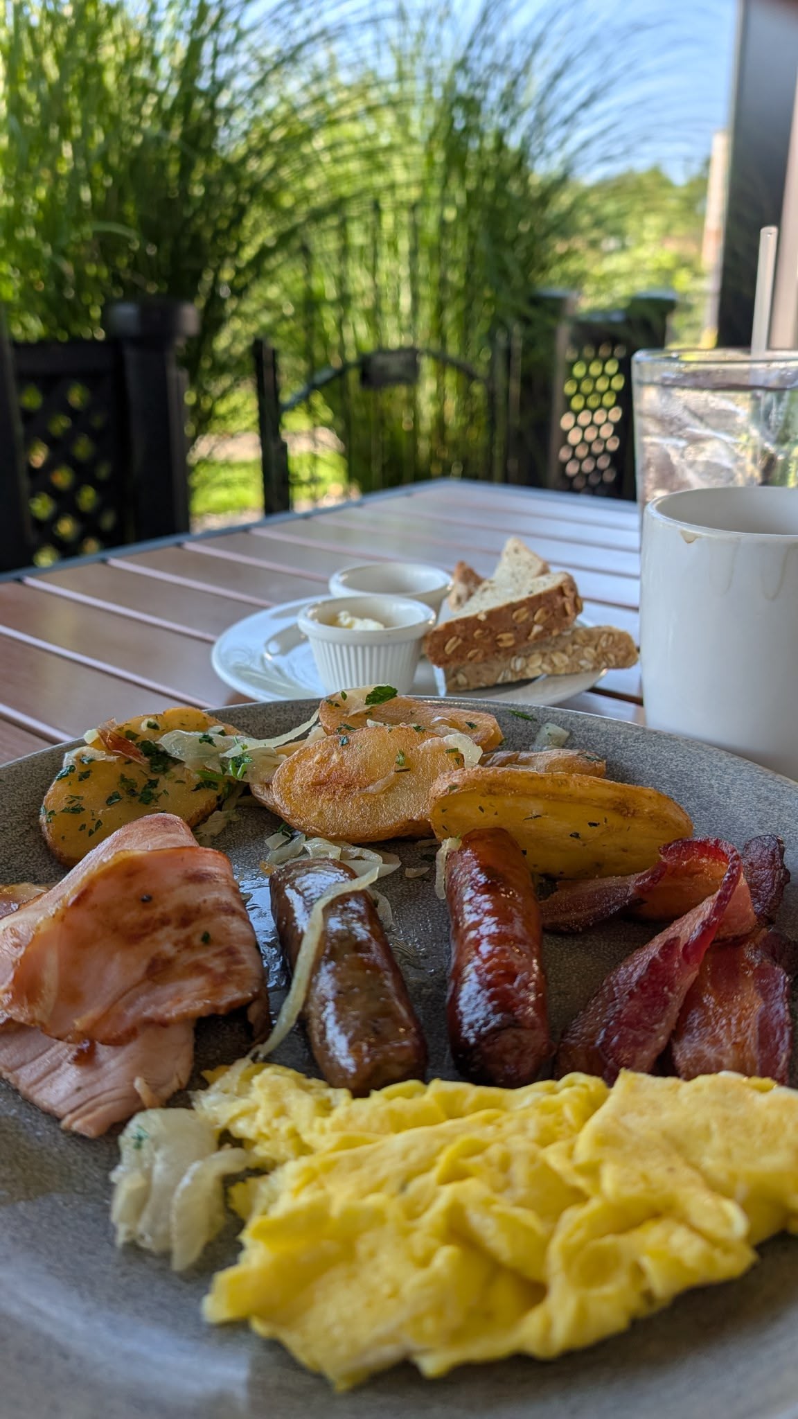Sunny Patio Breakfast 😋 This is the start of a ten day vacation! | I ...