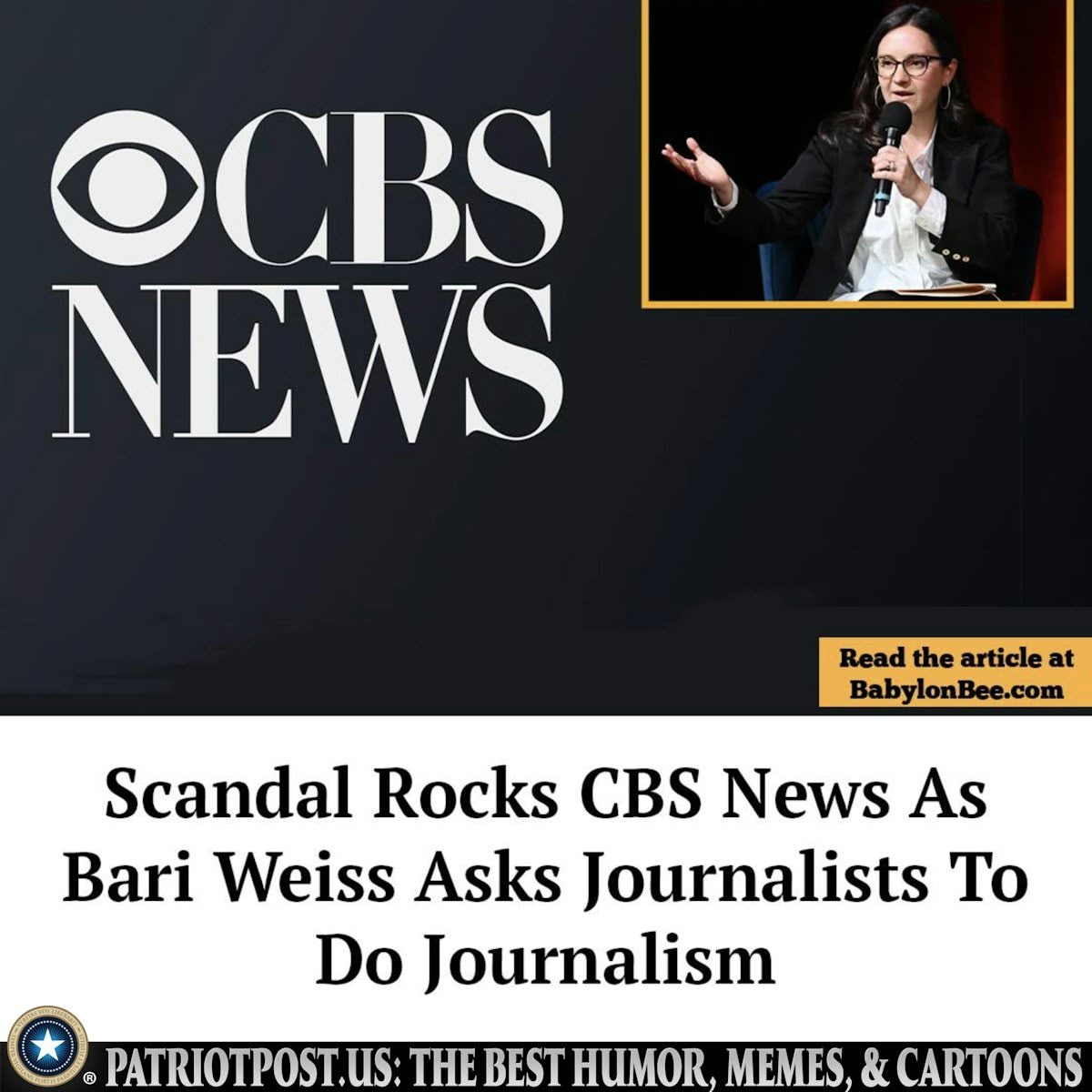 CBS News ROCKED with scandal!!! 🤣🤣🤣 | Sarcasm, Irony & Dry Humor