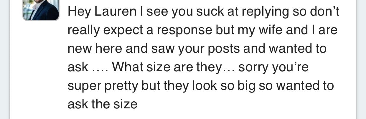just so y’all know messages like this will NEVER get a response lol ...